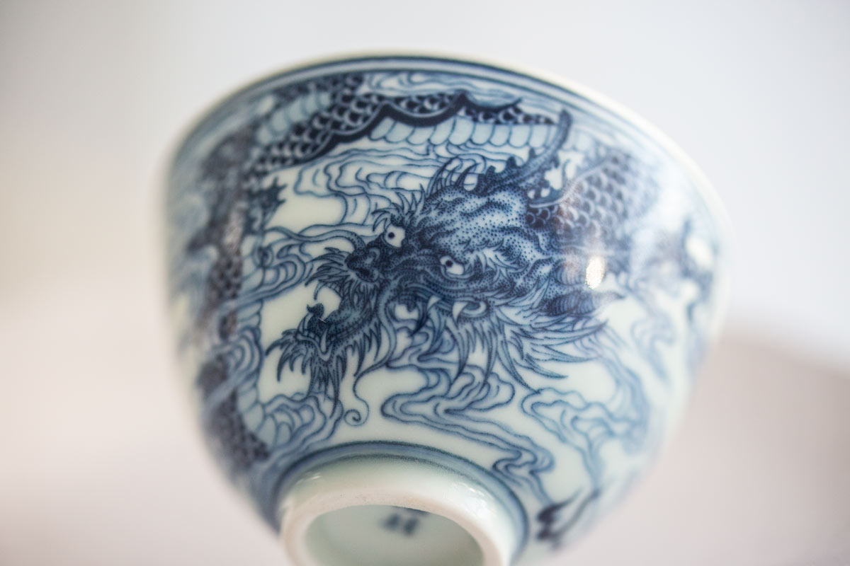 Mythical Hand Painted Teacup - Jixin Dragon | BITTERLEAF TEAS