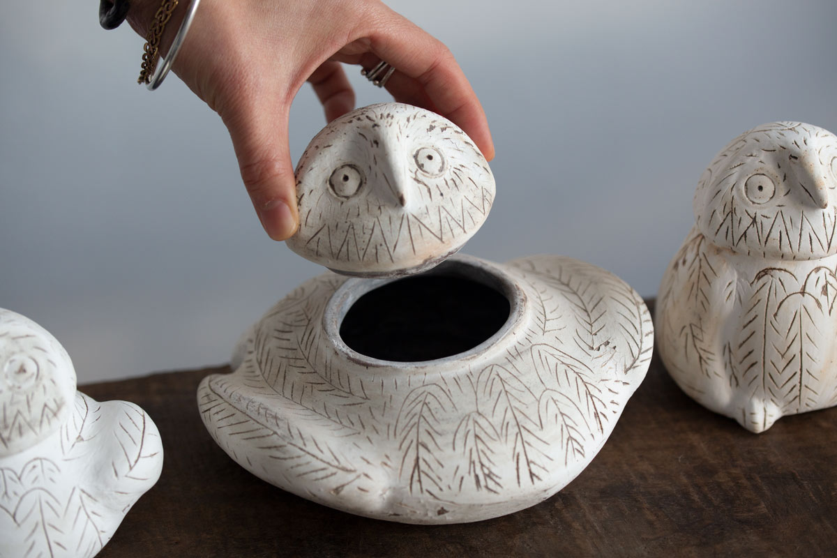 Snowy Owl Tea Jar | BITTERLEAF TEAS