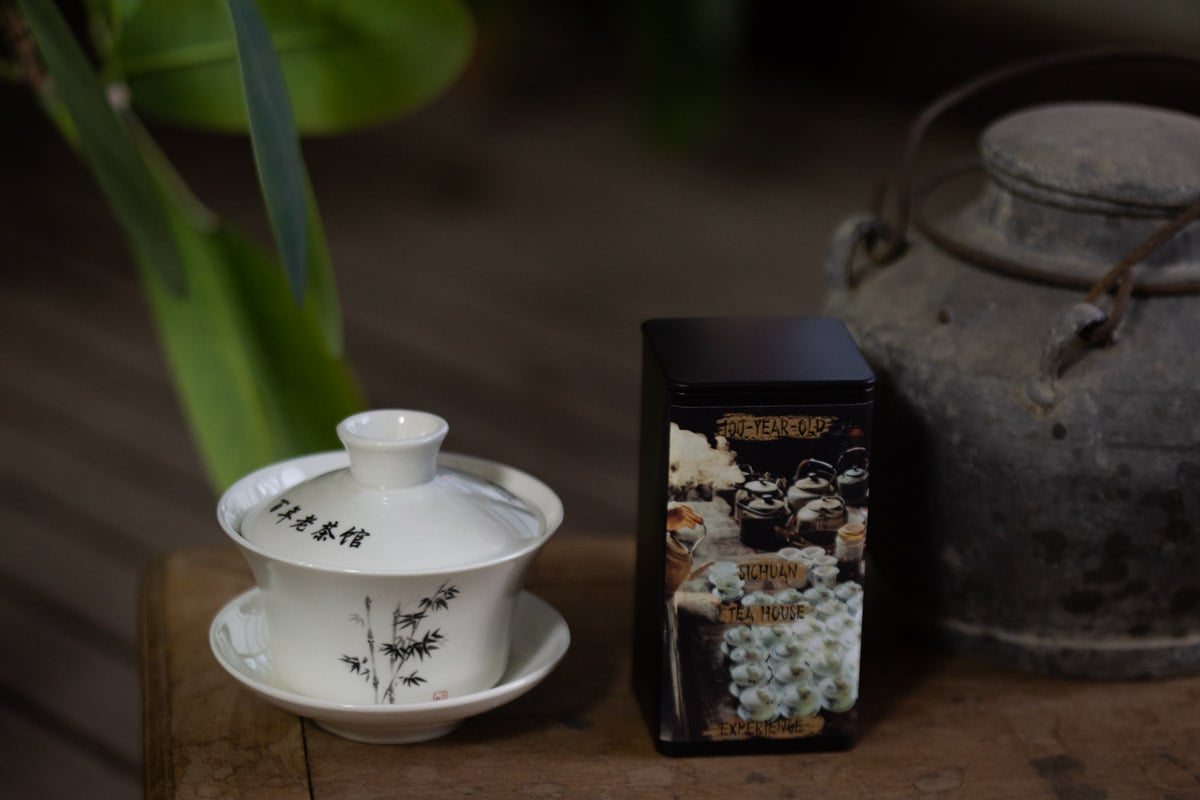 100-Year-Old Sichuan Tea House Experience Spring Jasmine Green Tea ...
