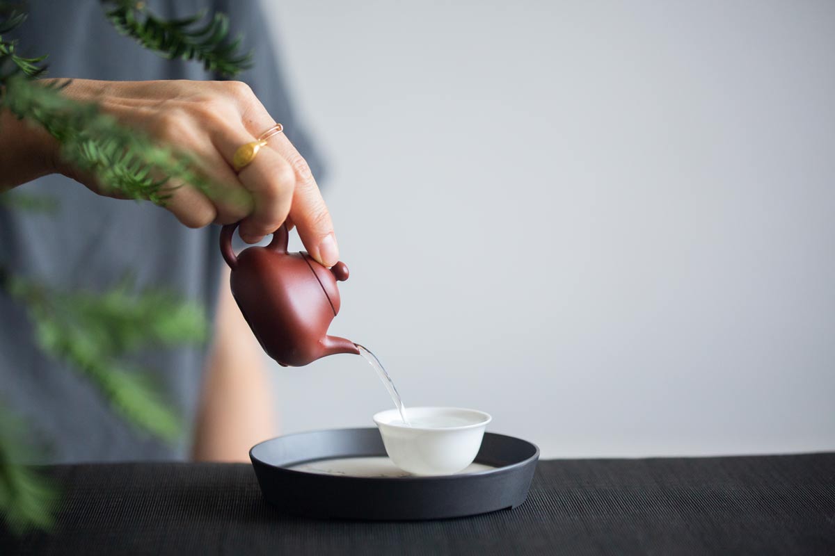 Chaozhou Da Hong Pao Clay Mini Pear Teapot | BITTERLEAF TEAS
