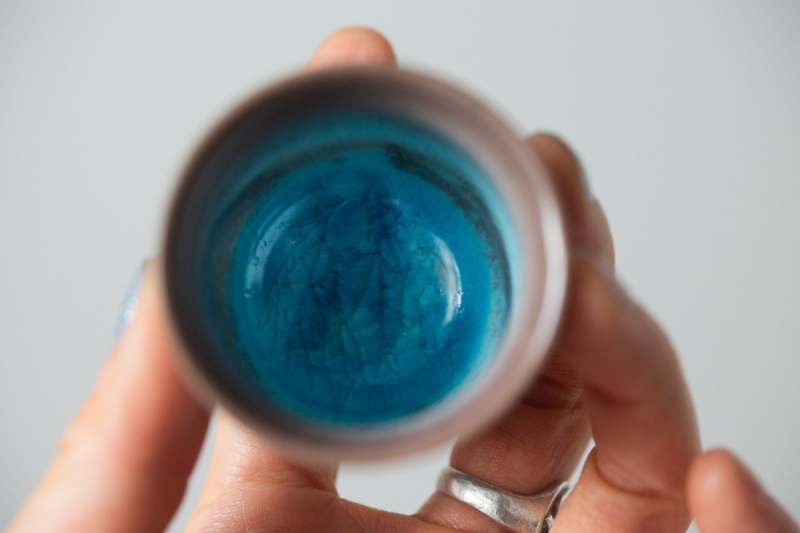 Chameleon Soda Ash Wood Fired Teacup II | BITTERLEAF TEAS