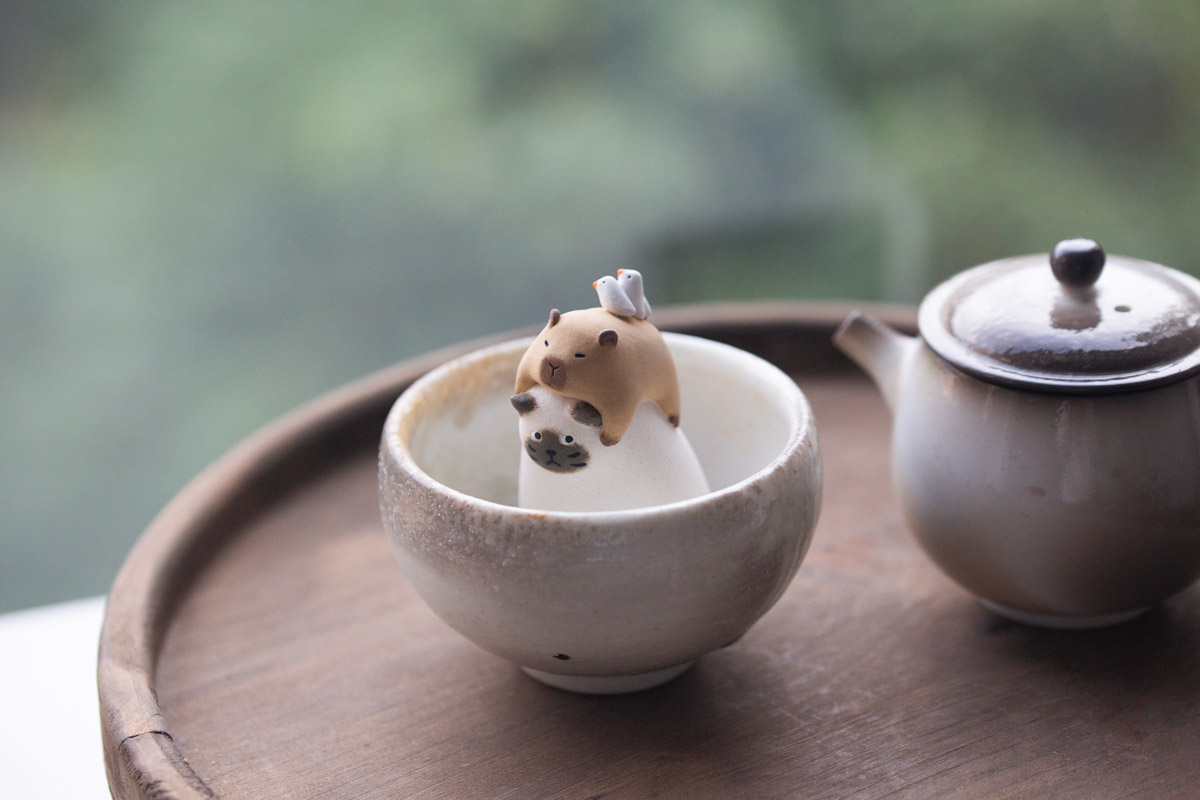 Capybara Tea Meowster Tea Pet | BITTERLEAF TEAS