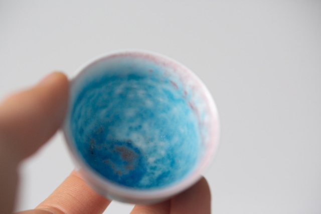 Chameleon Soda Ash Wood Fired Mini Teacup II | BITTERLEAF TEAS