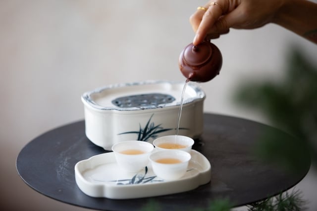 Qinghua Classic Chaozhou Multi-Piece Tea Tray | BITTERLEAF TEAS