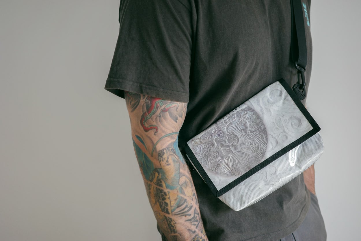 Re-Wrap Puer Paper Messenger Bag | BITTERLEAF TEAS