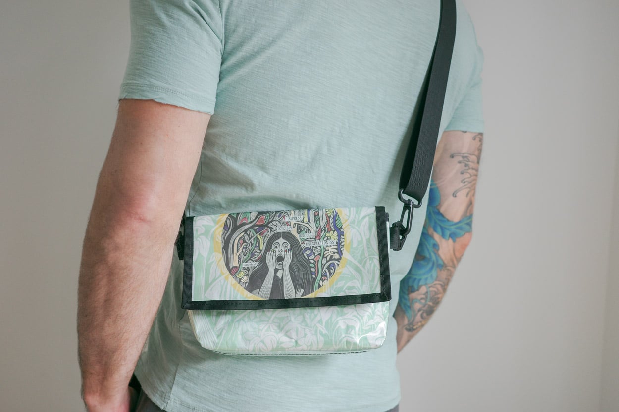 Re-Wrap Puer Paper Messenger Bag | BITTERLEAF TEAS
