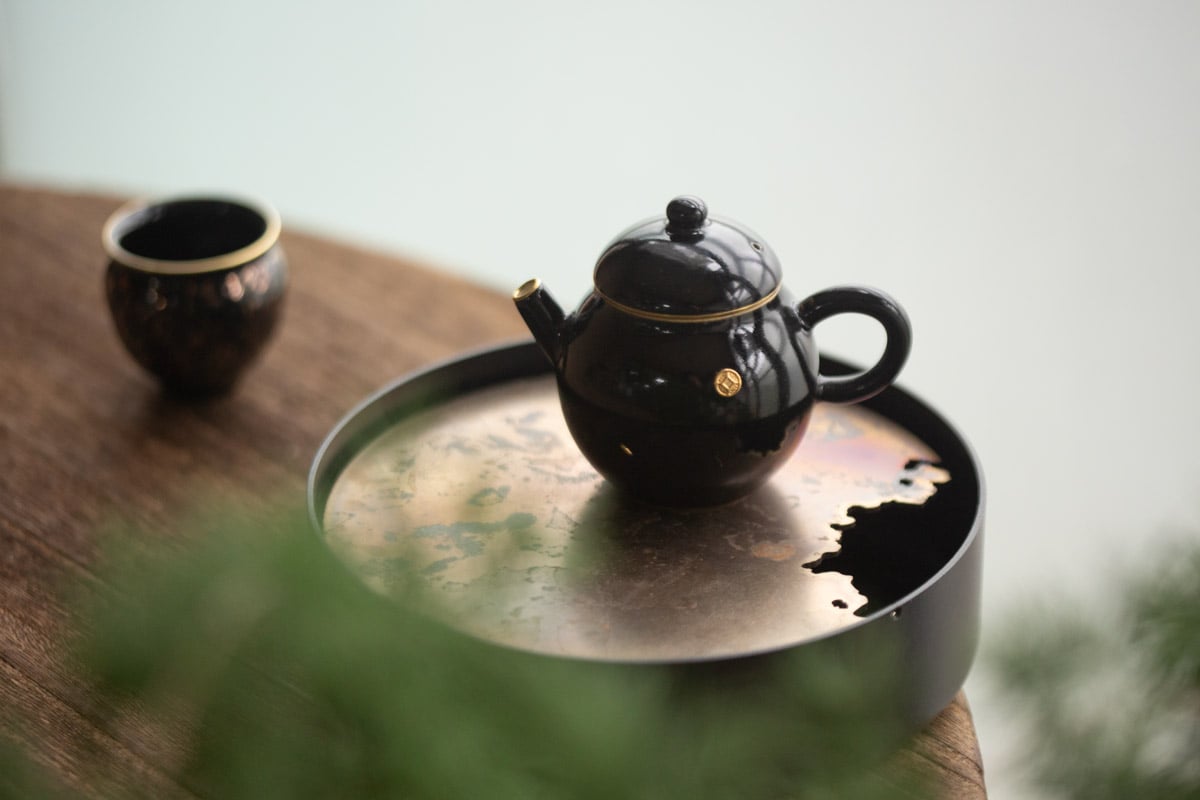 Alchemy Teapot - Gold - Coin | BITTERLEAF TEAS