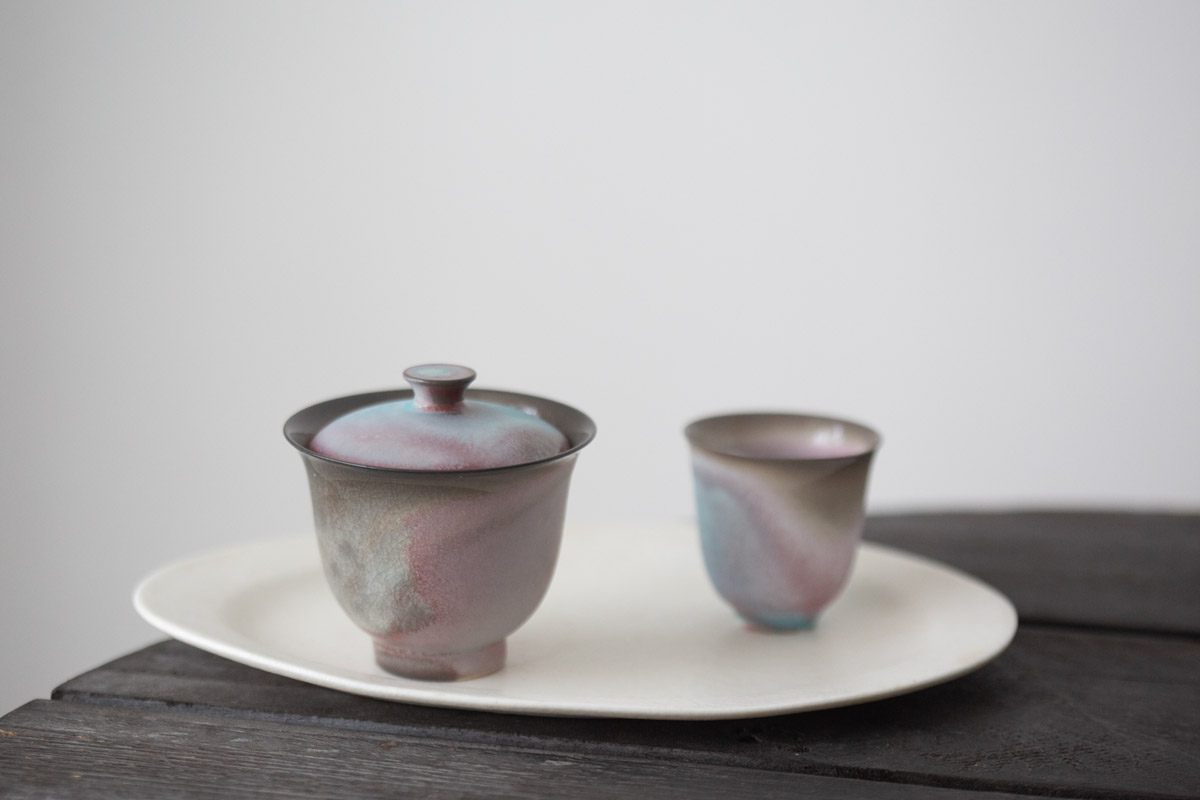 Chameleon Soda Ash Wood Fired Mini Gaiwan I | BITTERLEAF TEAS