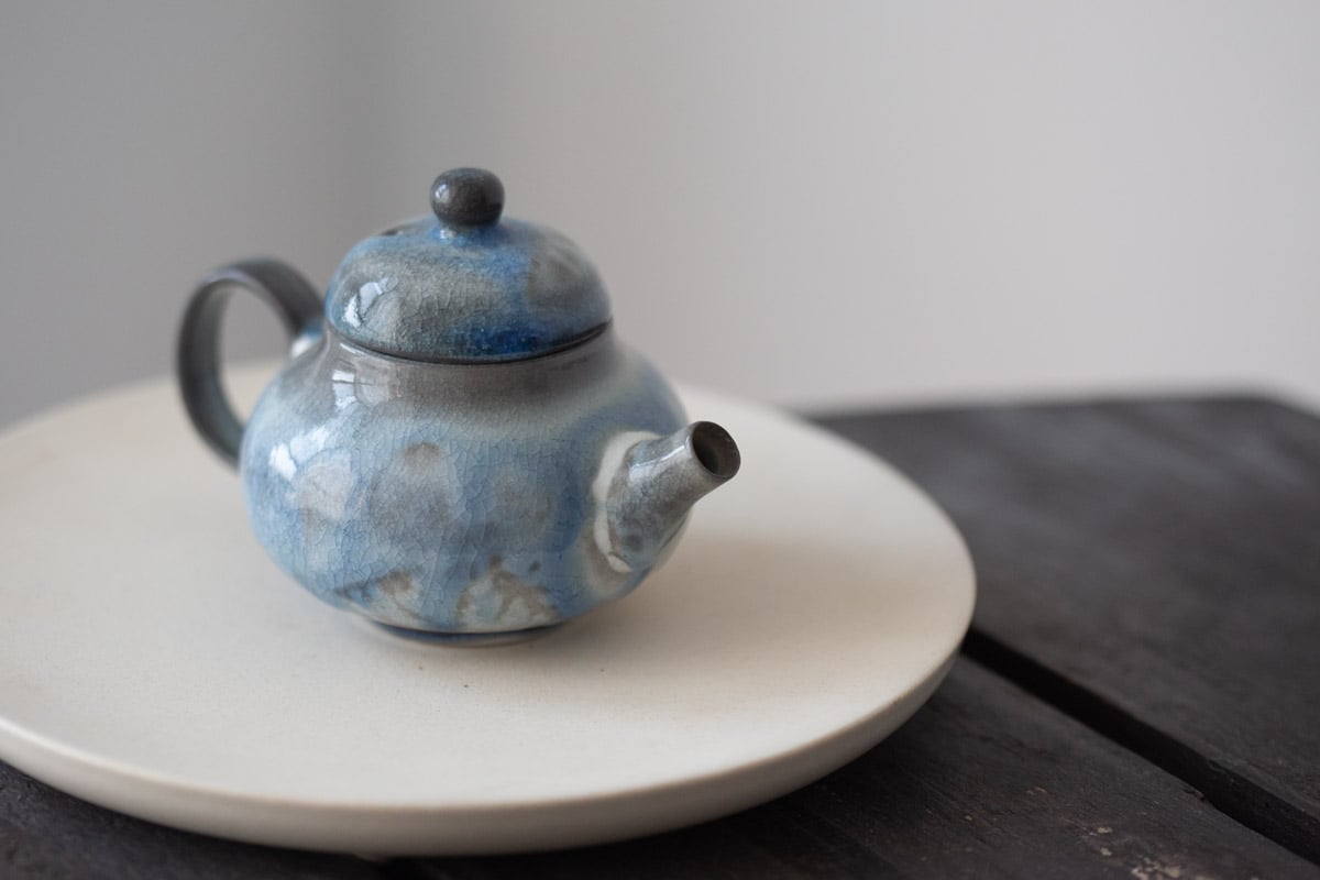 Stratus Soda Ash Wood Fired Teapot III | BITTERLEAF TEAS